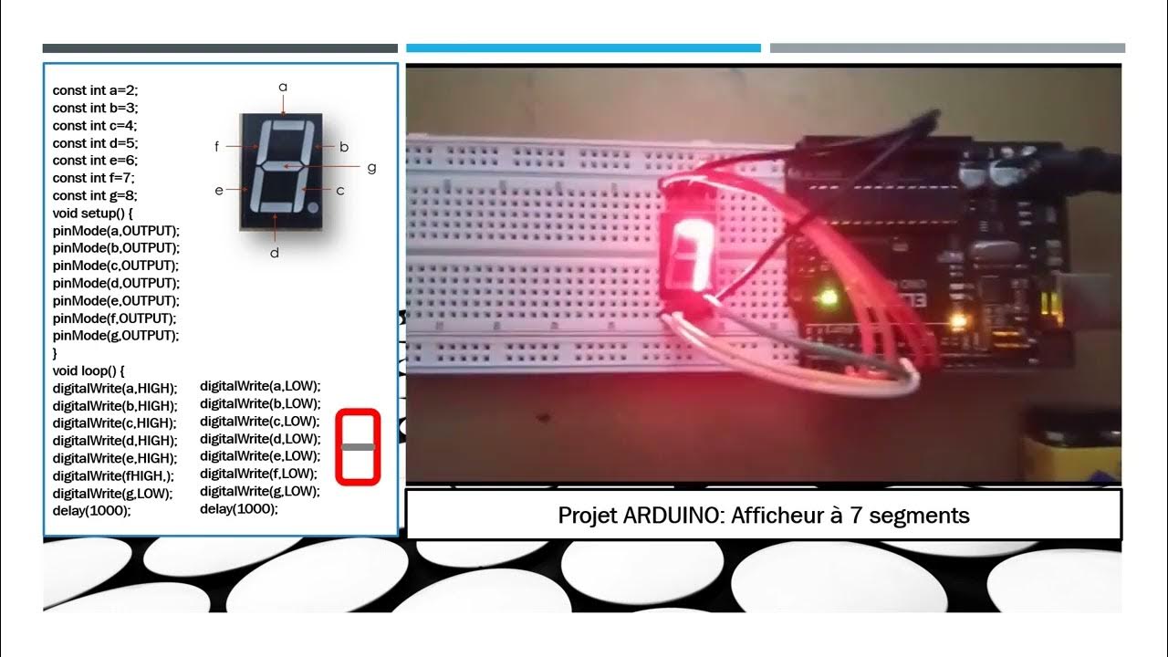 Programmation ARDUINO: Afficheur 7 segments - YouTube