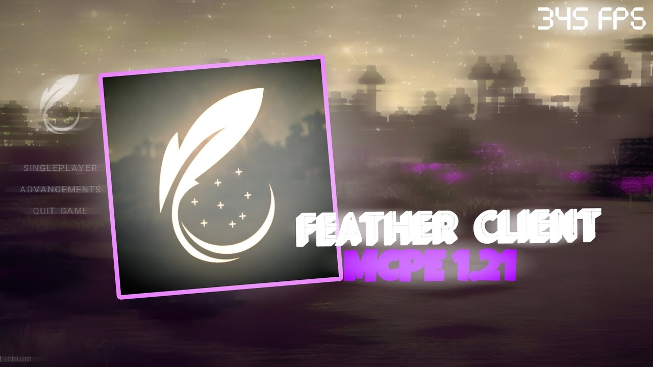 FEATHER CLIENT for MCPE 1.21! - YouTube
