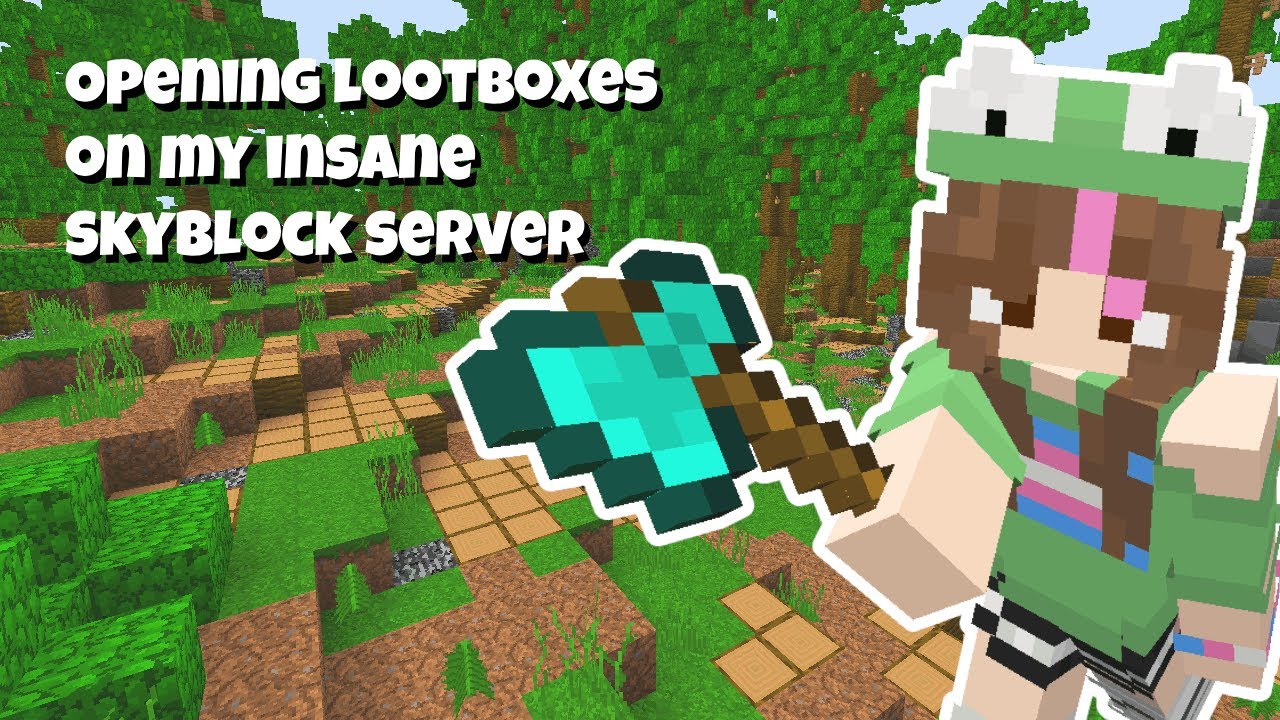 Opening Lootboxes on this *INSANE* Skyblock Server! | Java/Bedrock | 1. ...