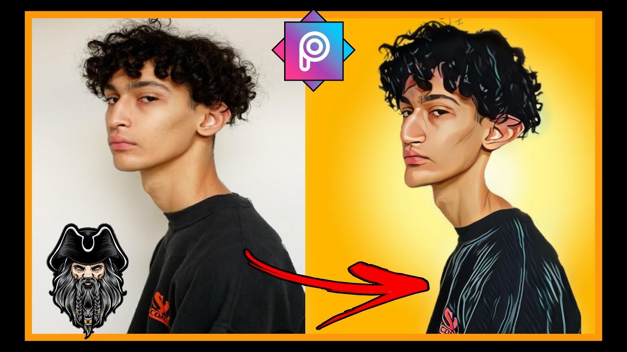 How to edit CARICATURE CARTOON PORTRAIT on PicsArt + remini /EditpaMore ...