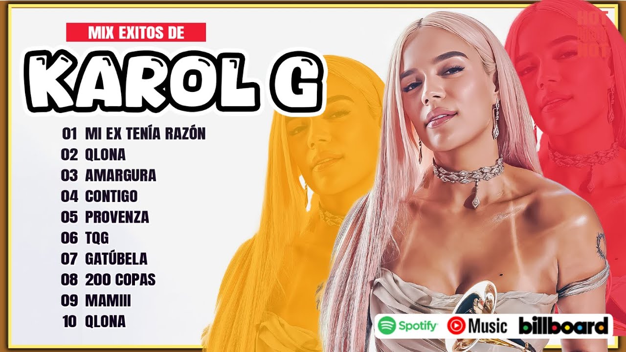 Karol G Grandes Éxitos Mix 2024 - Lo Más Popular de Karol G - Canciones ...