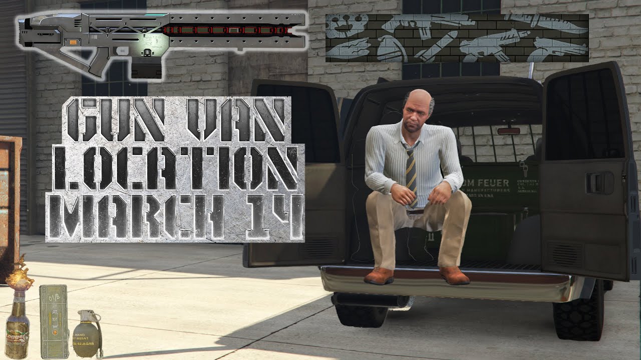 Gun Van Location Today March 14 | How to Unlock Railgun| GTA Online Gun ...