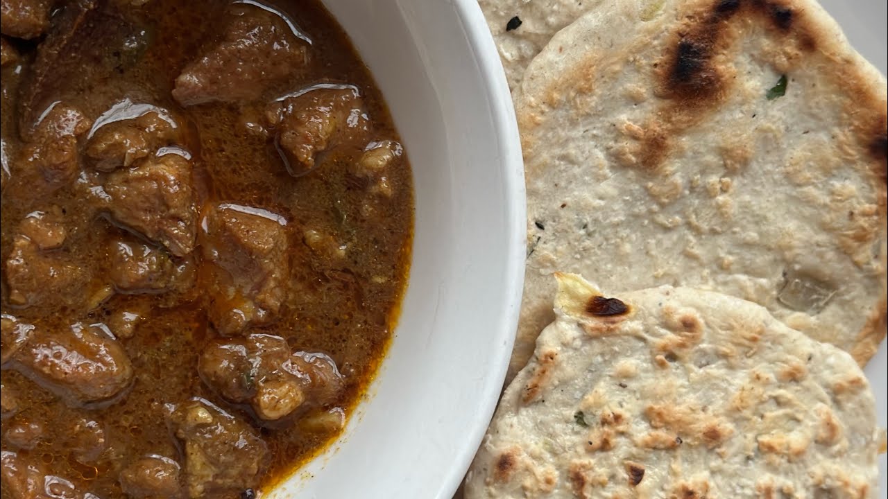 Black pork curry and coconut roti#tasteofsrilanka#blackporkcurry#roti# ...