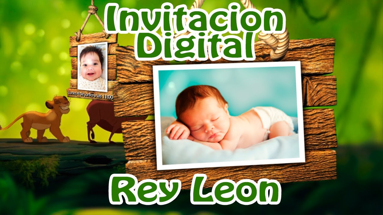 Invitaciones Para Bebe Del Rey Leon Invitación Nuestro Pequeño Rey