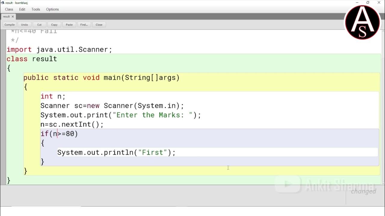 Conditional Statement - IF, ELSE & ELSE IF LADDER - Computer Appplications - Java Class 10 ...
