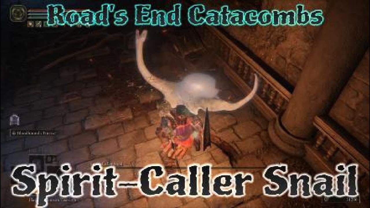 Elden Ring | Spirit-Caller Snail Boss Fight | Road's End Catacombs ...