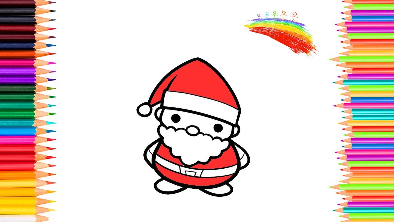 How easy it is to draw Santa Claus | How to draw Santa Claus for a ...