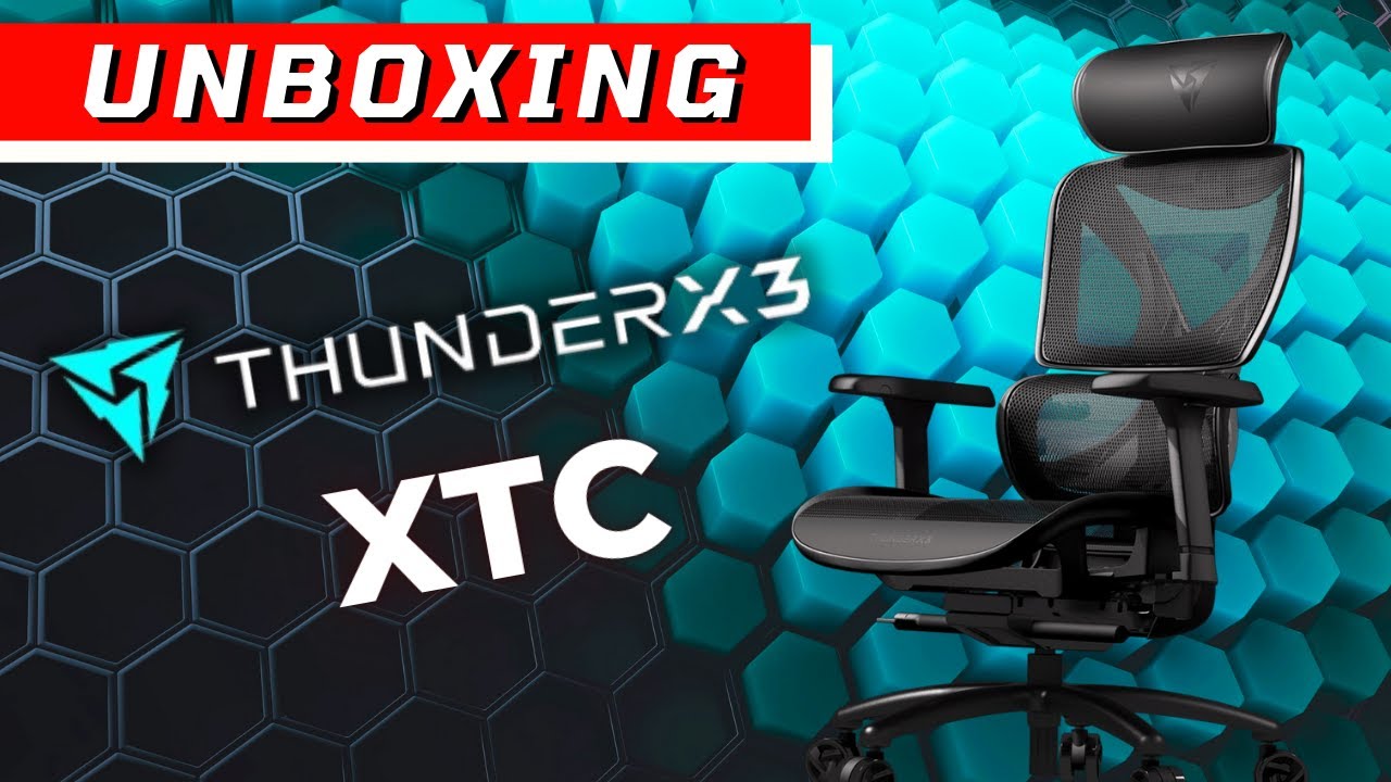 UNBOXING THUNDERX3 XTC Mesh Black - Cadeira Ergonómica - YouTube