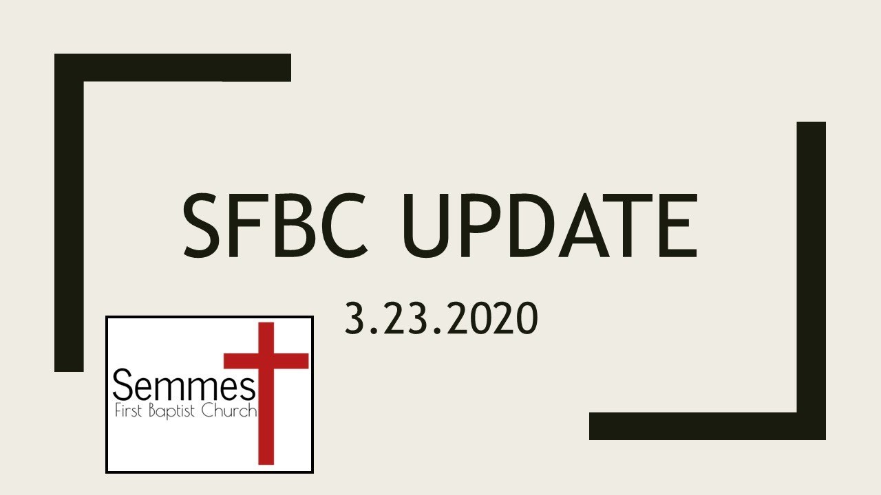 SFBC Update 3 23 2020 - YouTube