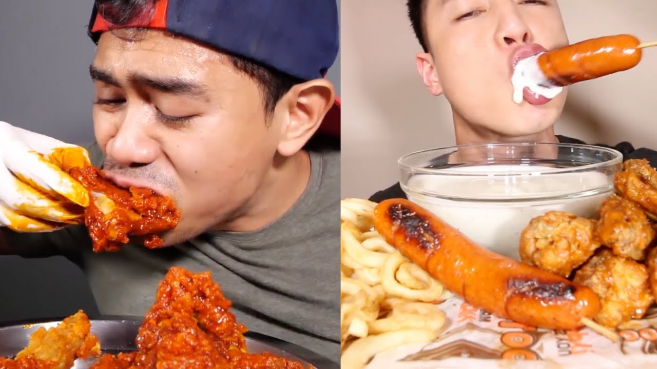 MUKBANGERS MESSIEST MOMENTS 😱 - YouTube