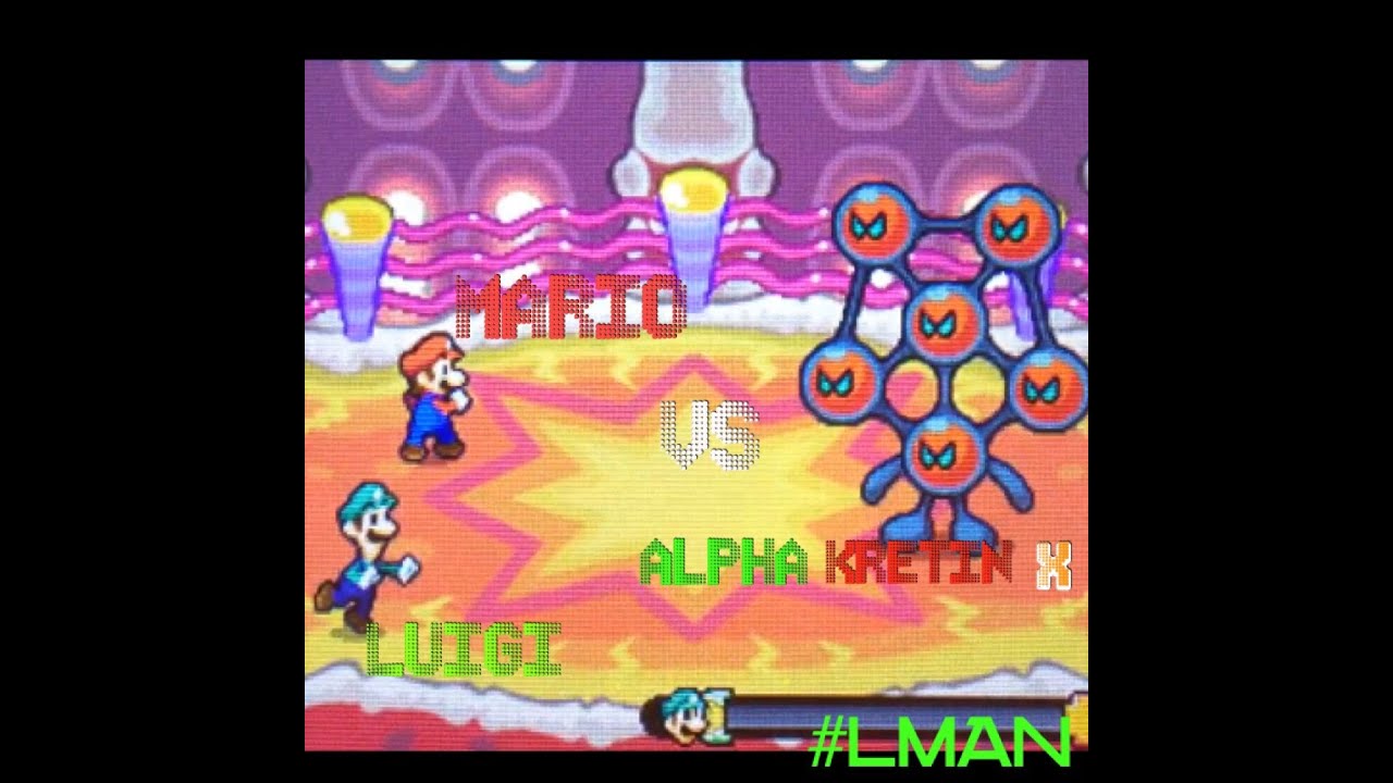 Mario & Luigi - Bowser's Inside Story [Gaunlet Boss 2] Alpha Kretin X ...