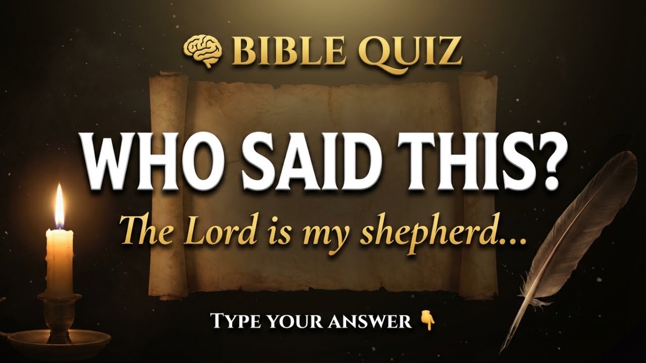 Bible Quiz Live Who Said This (Bible Trivia Questions) - YouTube