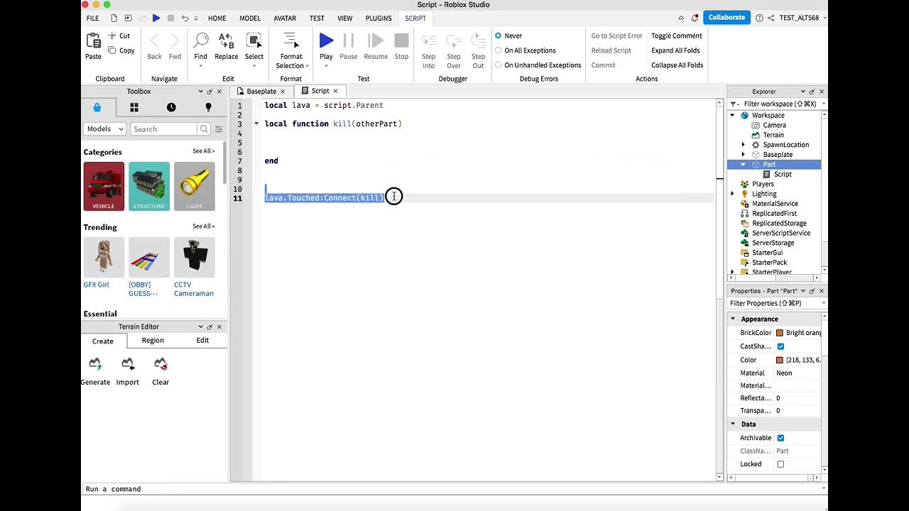 HOW TO MAKE A PARAMETER DL WALKTHROUGH PART 4 2023 ROBLOX STUDIO LUA SCRIPTING TUTORIAL [WORKING ...