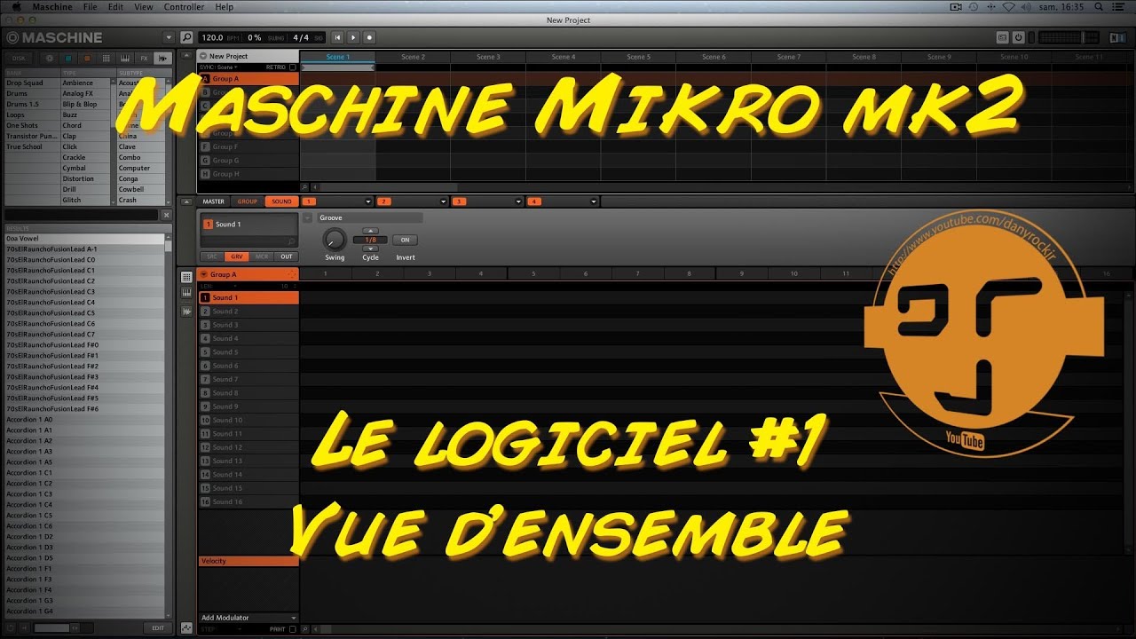 Maschine Mikro MK2: Le logiciel v1.8 #1 Vue d'ensemble - YouTube
