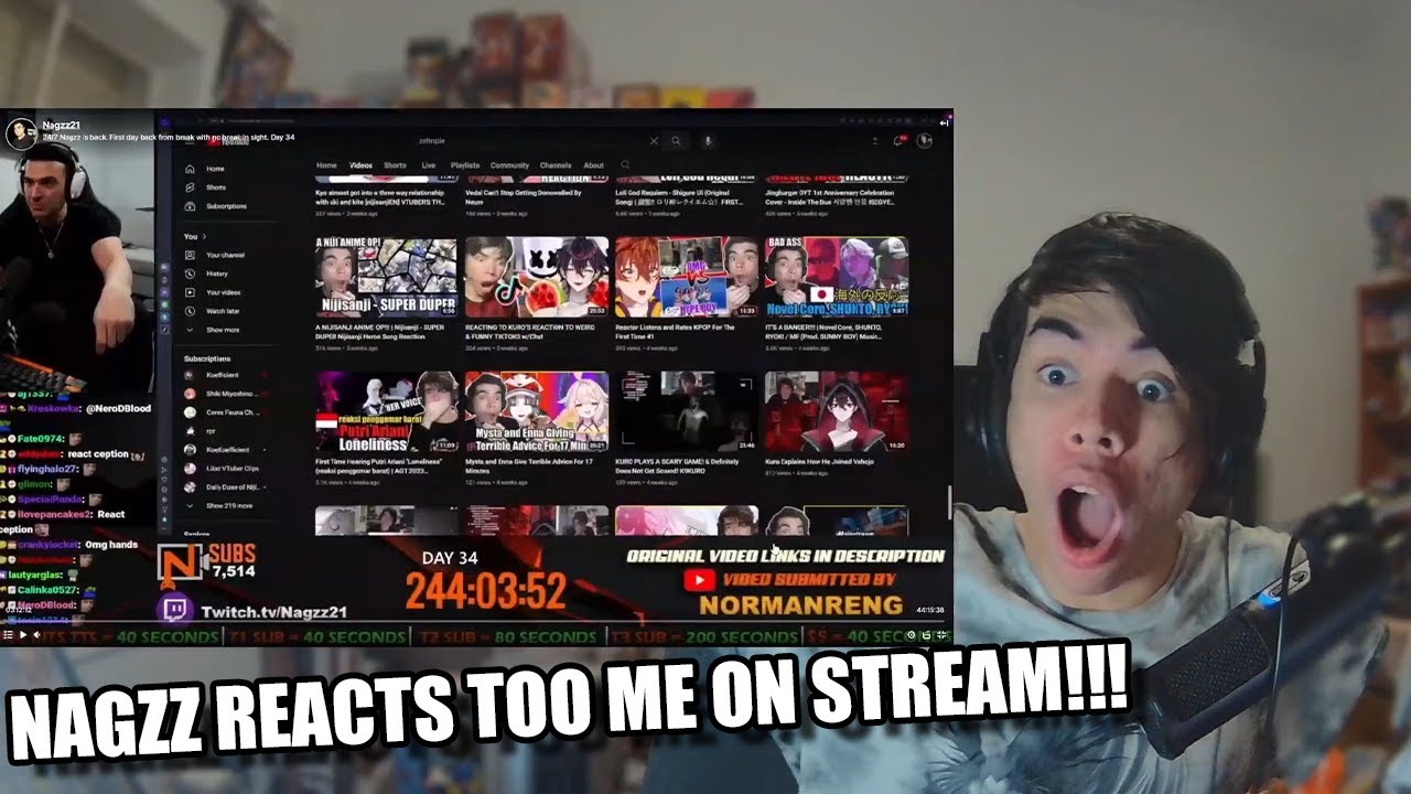 Nagzz Watched Me On Stream!!! | Reacting To Nagzz React To Me Hope He ...