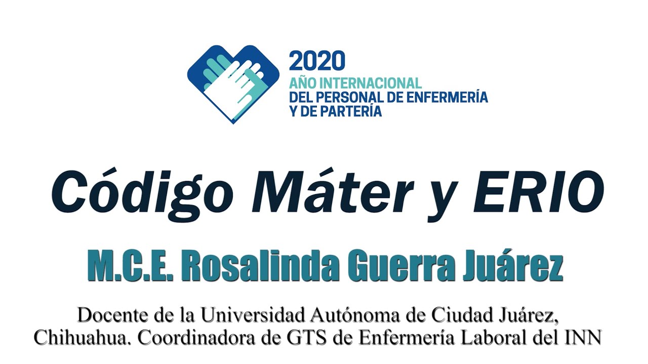 Código Máter y ERIO | Curso Enfermería 2020 - YouTube