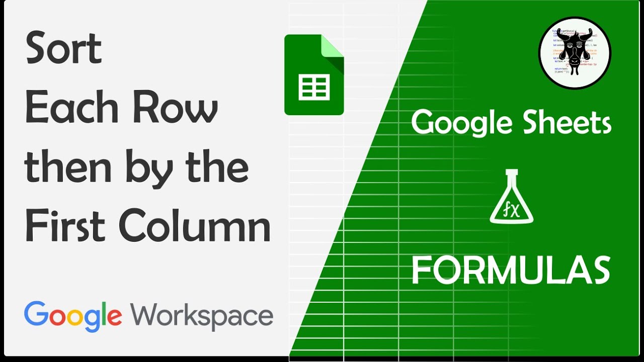 Sort Each Row Then By The First Column In Google Sheets YouTube Sort Each Row Then By The First Column In Google Sheets YouTube