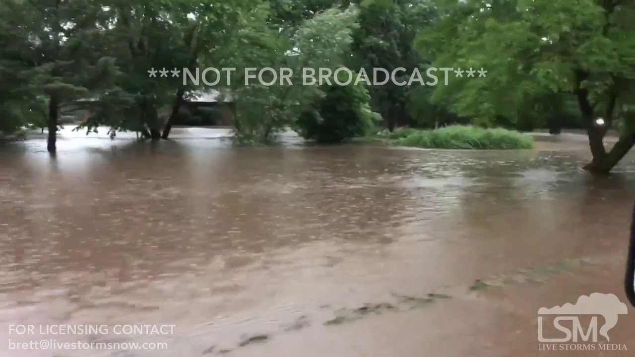 06-18-2018 Rockport, IL - Flooded Street and Homes - YouTube