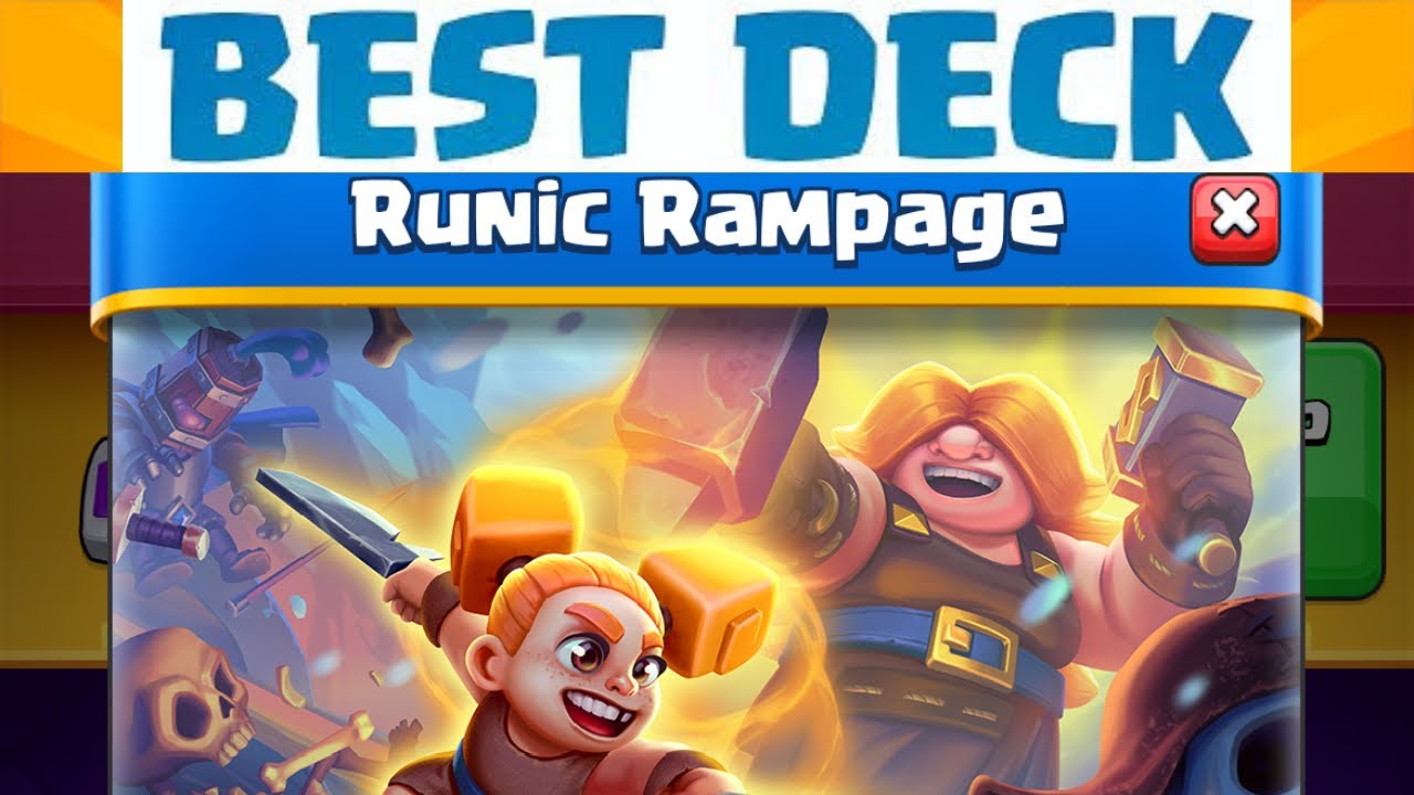 Best Deck For Runic Rampage Challenge in Clash Royale - YouTube