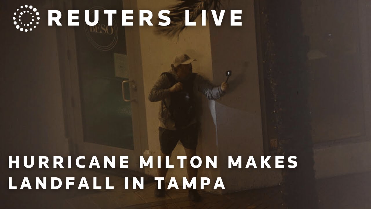 LIVE: Hurricane Milton makes landfall in Tampa, Florida | REUTERS - YouTube