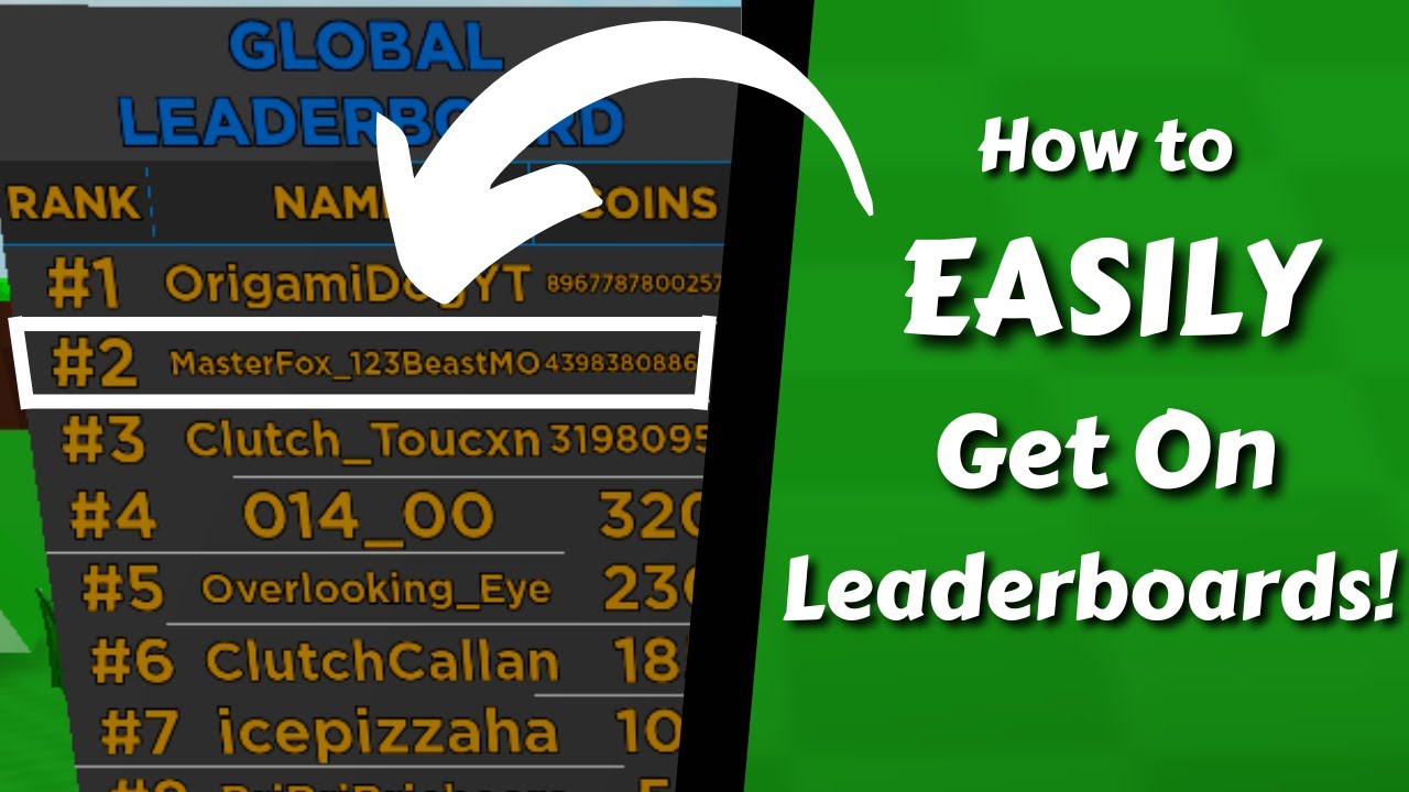 How to EASILY Get on Leaderboards in Roblox Games! - YouTube
