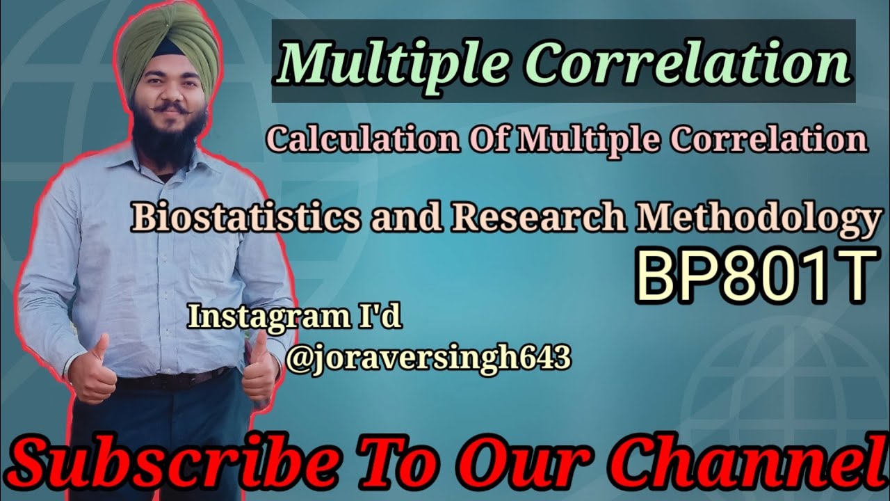 Multiple Correlation/Calculation Of Multiple Correlation - YouTube