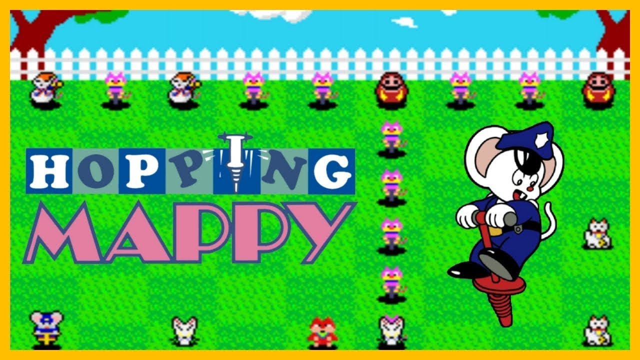 Gameplay "Hopping Mappy" - Namco, 1986 - Arcade - Mame - YouTube