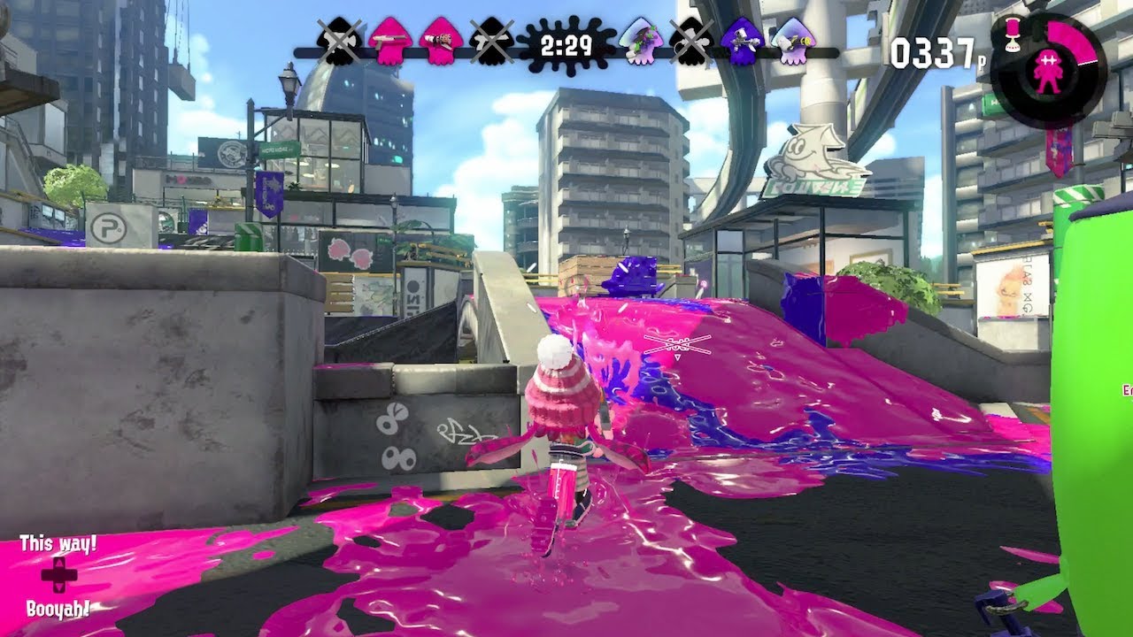 Splatoon 2: N-ZAP '85 splats in Turf War [1973p, 9-2, N-ZAP '85] - YouTube