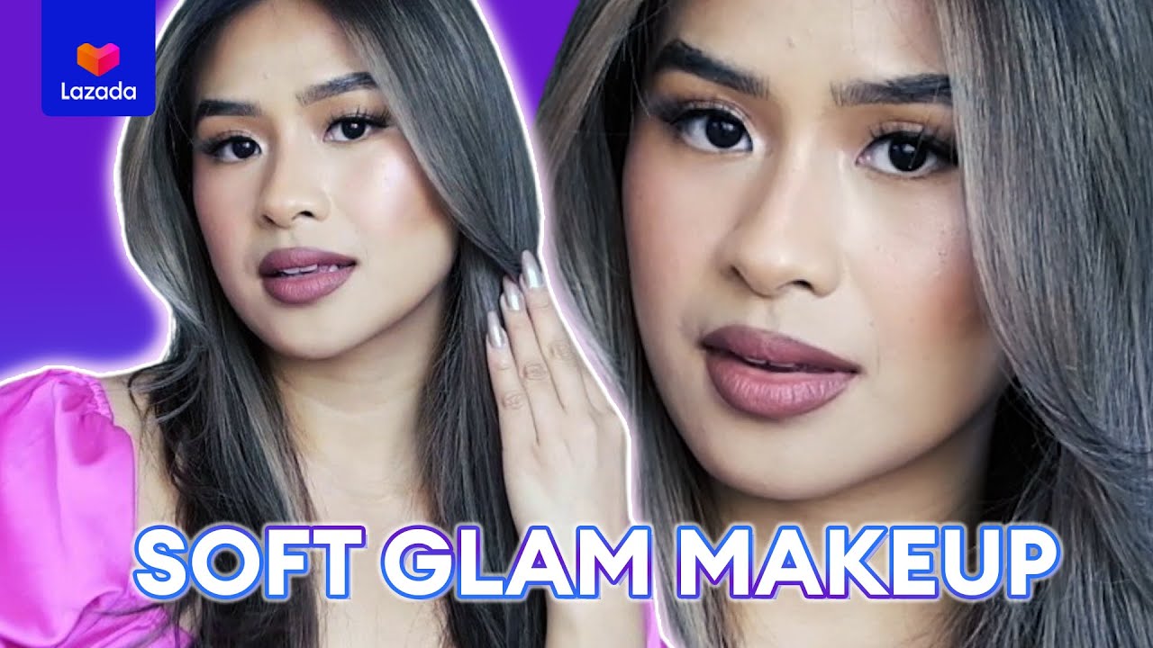 Easy Soft Glam Makeup Tutorial by Marj Maroket + Giveaway │ Lazada Philippines - YouTube