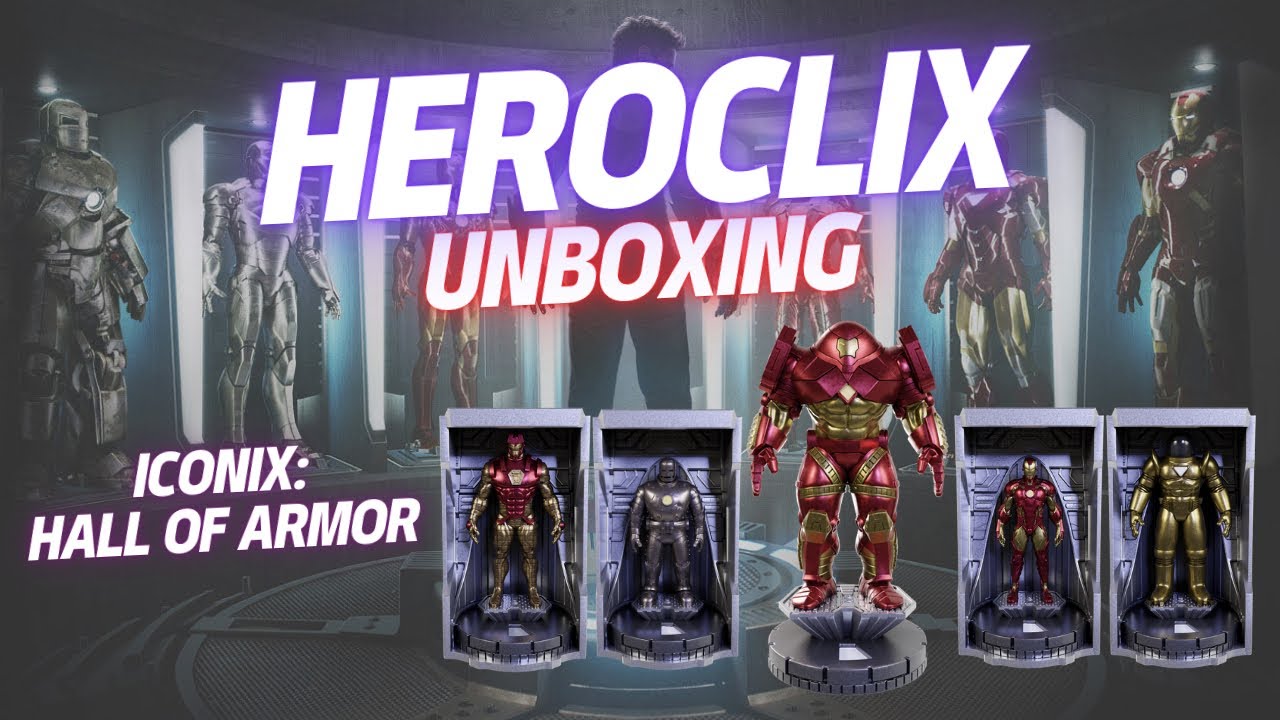 HeroClix - Unboxing - Iconix Hall of Armor Iron Man - YouTube