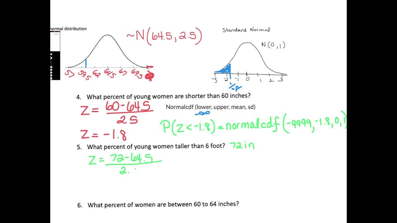 Area under Normal Curve.mp4 - YouTube