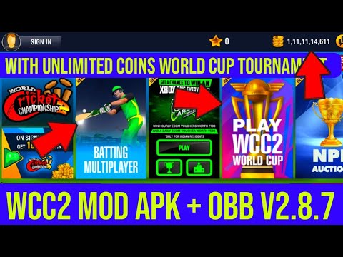 Wcc2 Mod apk + obb v2.8.7|| unlimited coins || With world cup ...