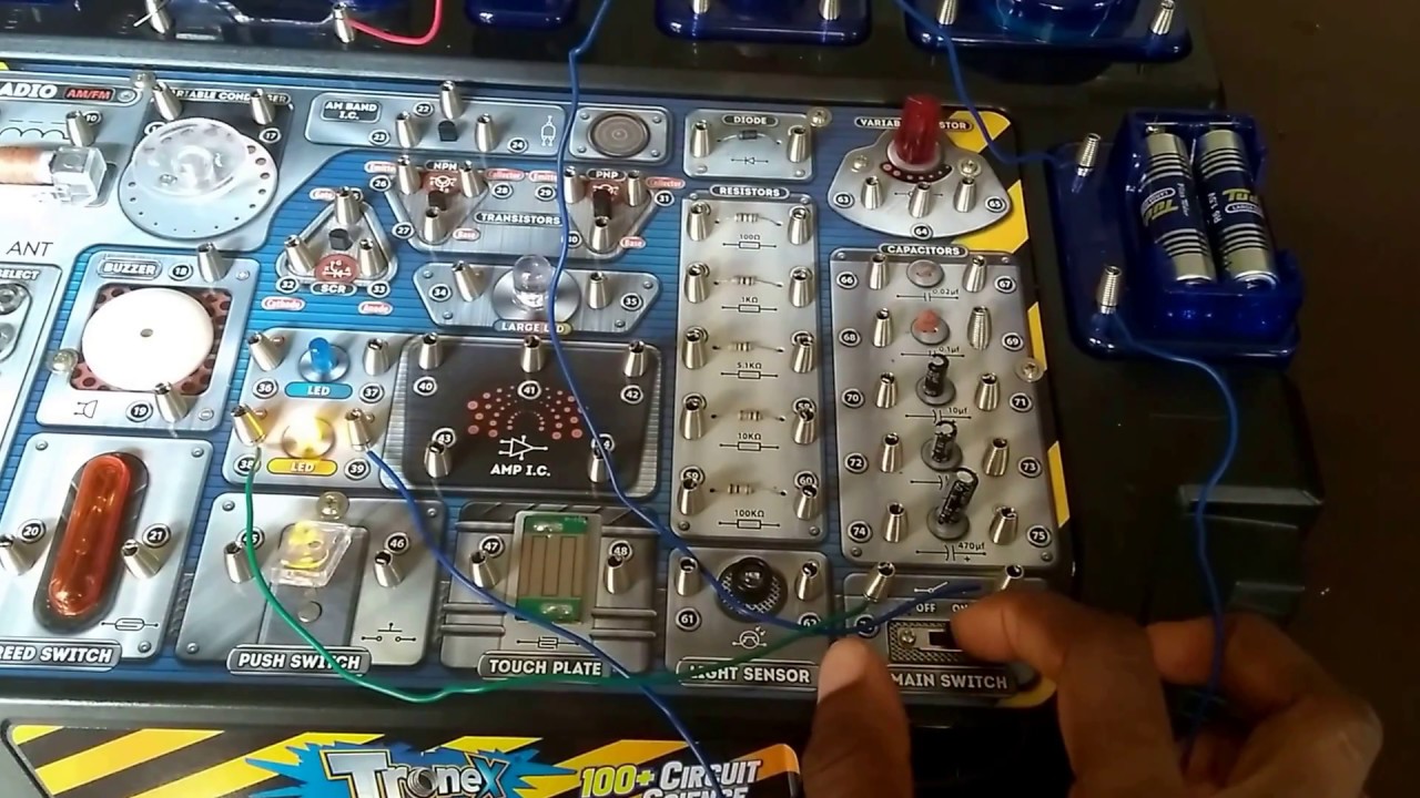 Simple LED Circuit | Tronex 100+ Circuit Science - YouTube