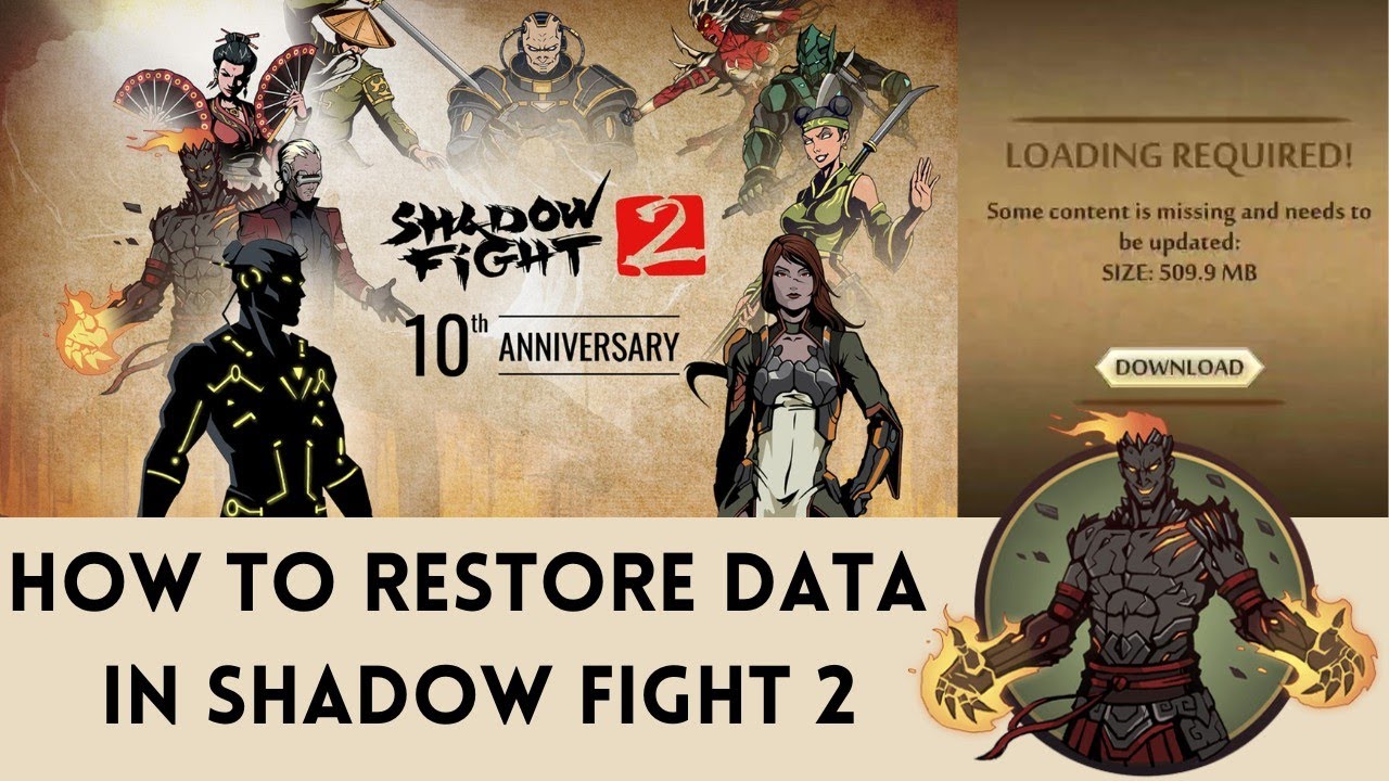 How To Transfer Data Between Devices In Shadow Fight 2 - YouTube