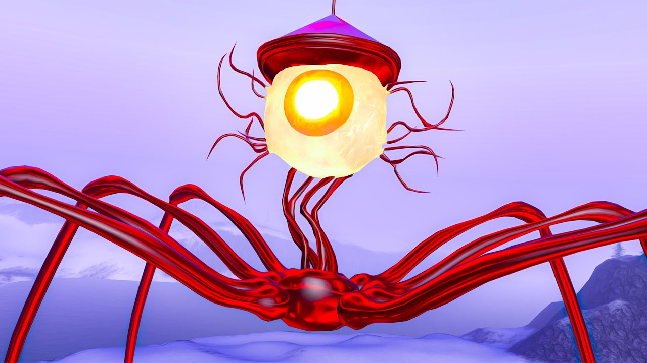 too realistic SPIDER FLYING EYE MONSTER - YouTube