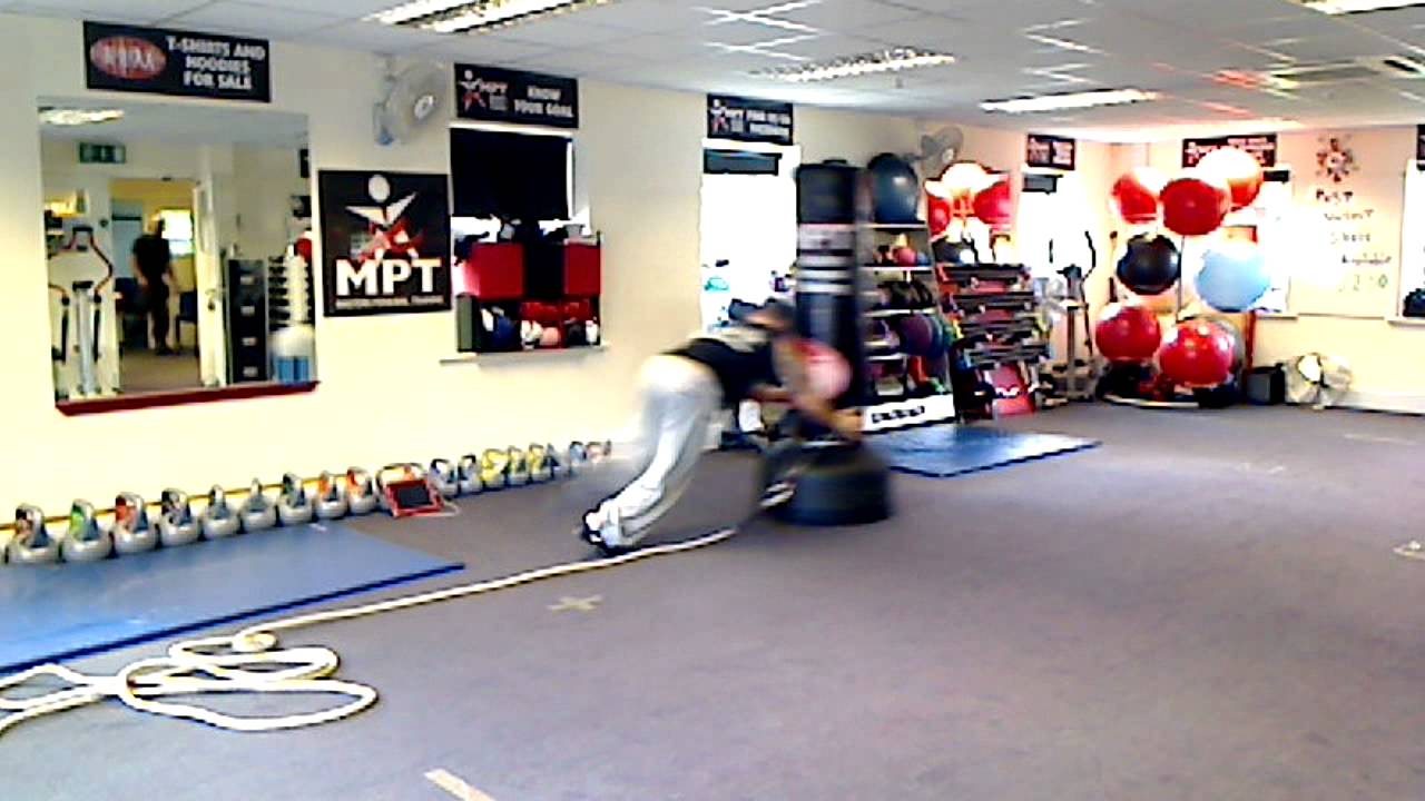 Punch Bag Drag and Push Workout - YouTube