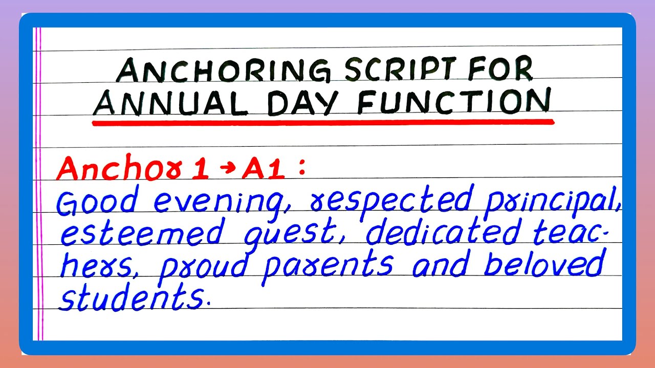 ANCHORING SCRIPT FOR ANNUAL FUNCTION ANNUAL SCRIPT FOR ANNUAL ANCHORING SCRIPT FOR ANNUAL FUNCTION ANNUAL SCRIPT FOR ANNUAL