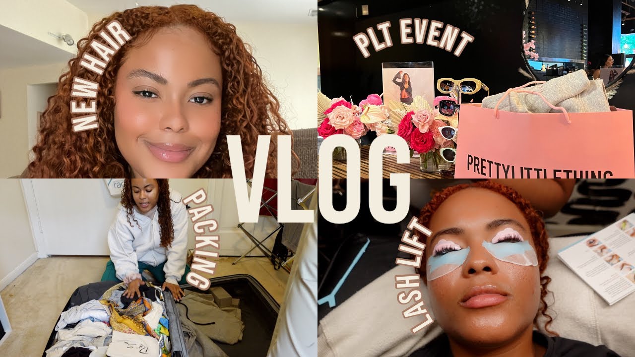 Vacation Prep Vlog (Super Realistic): My First Lash Lift, PLT Event ...