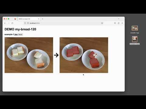 Semantic Segmentation Demo my-bread-120 (Deep Lab V3 plus with Tensorflow.js) - YouTube