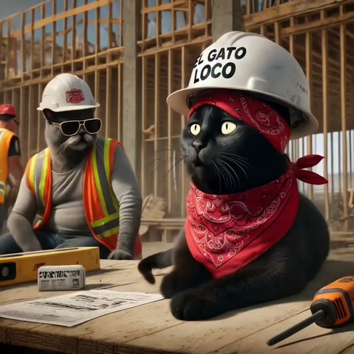 El Gato Loco en la obra – ¿Trabajo? Solo con descansos! - YouTube