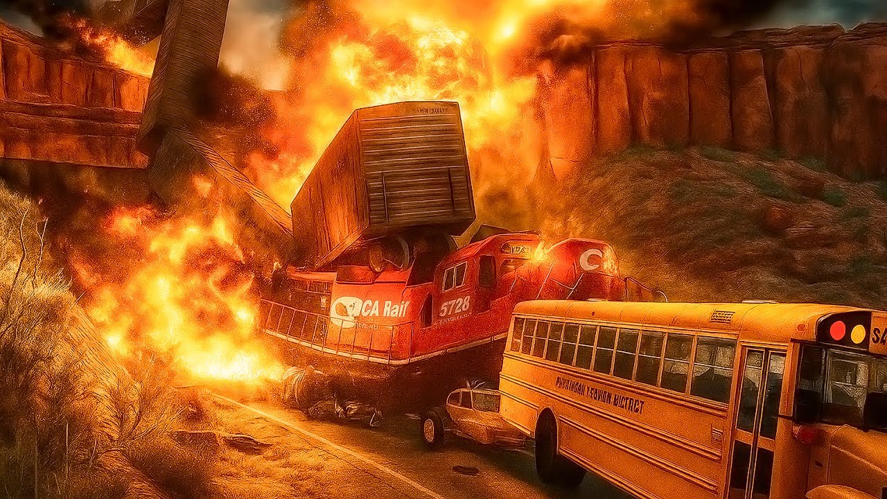 RUNAWAY TRAIN | Epic Train Crashes - BeamNG.Drive - YouTube