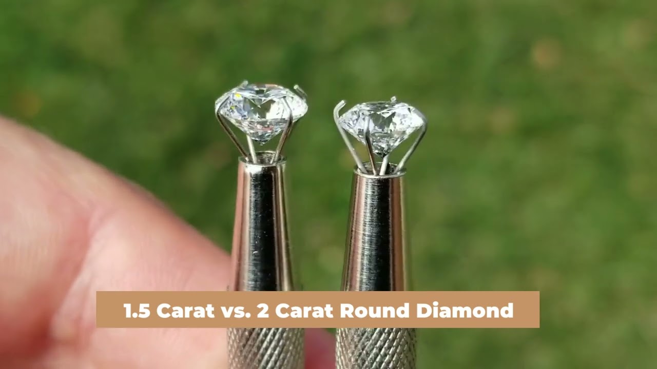 1 5 Carat Vs 2 Carat Diamond Rings Which Size Should I Choose YouTube