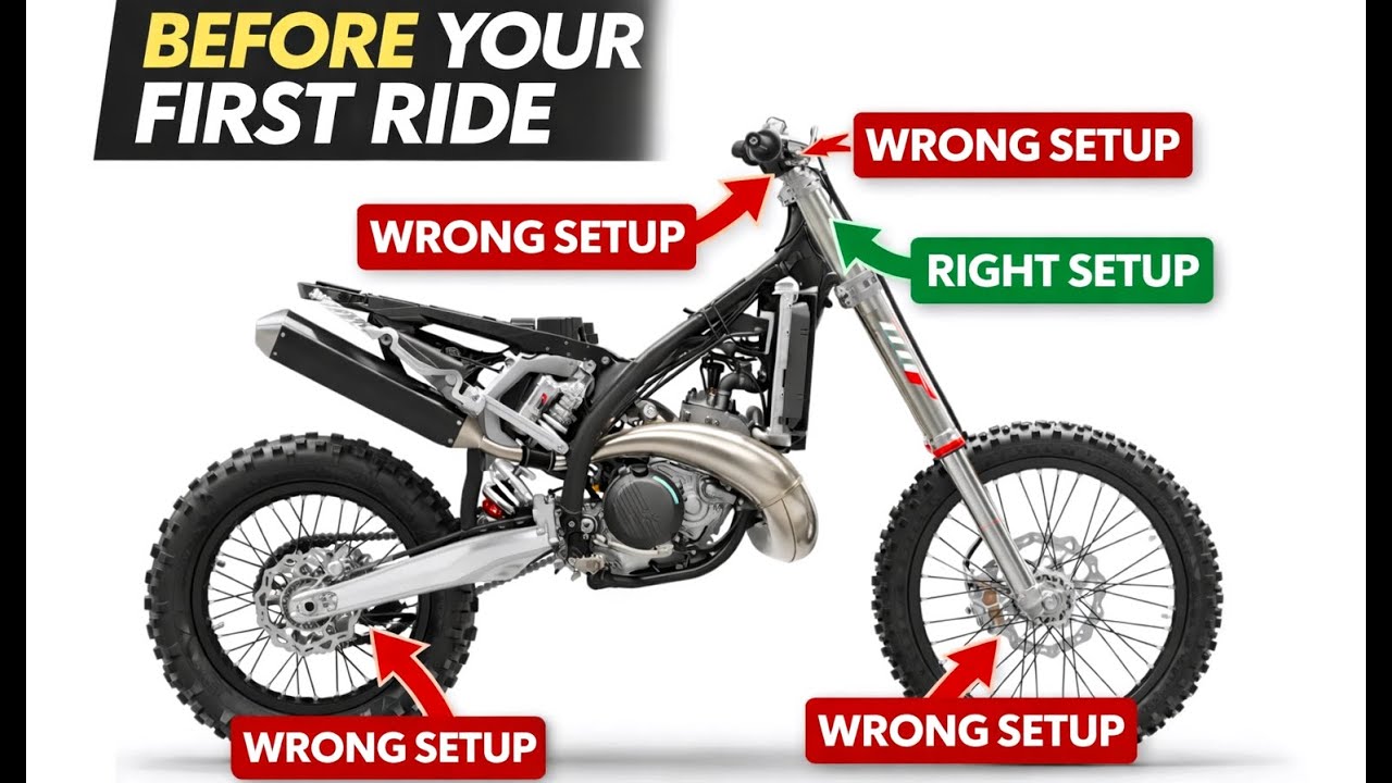 The Dealer Won't Set Your Dirt Bike Like This (Beginner Bike Set Up ...