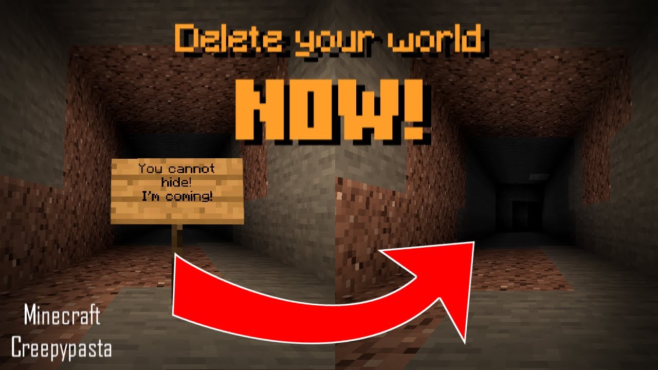 If Your Signs Disappear, DELETE YOUR WORLD! Minecraft Creepypasta - YouTube