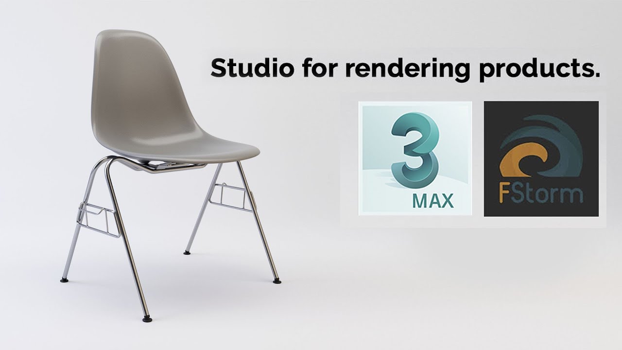 How to studio a setup for rendering product using 3dsmax and Fstorm - YouTube