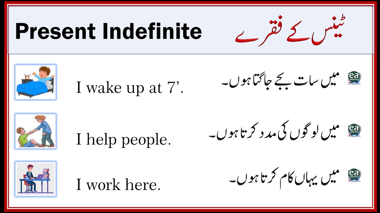 Present Indefinite Tense Sentences Examples Exercise Worksheet with ...