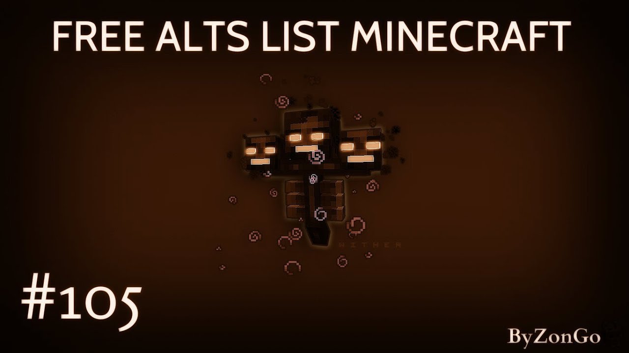 #105 FREE ALTS LIST 2017 MINECRAFT - YouTube