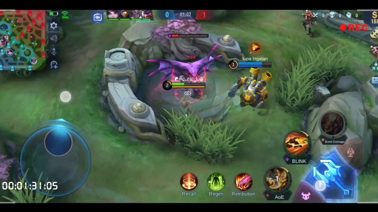 Kekuatan retribution mobile legends - YouTube