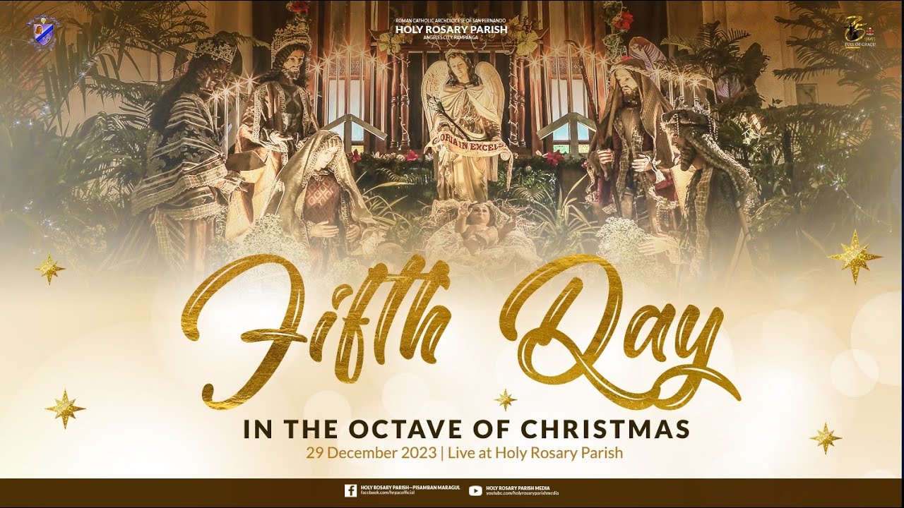 The Fifth Day in the Octave of Christmas | 29 December 2023 - YouTube