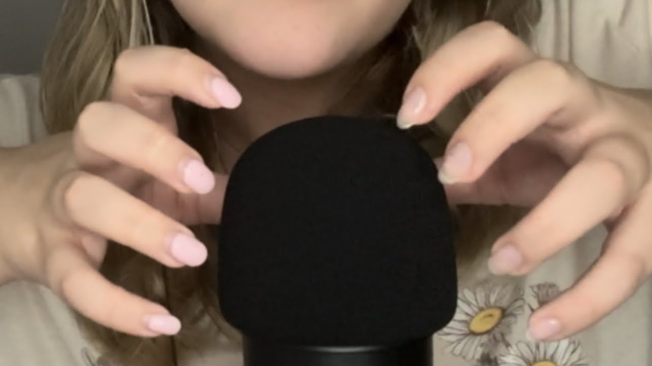 ASMR Foam Mic Scratching, Tapping & Mouth Sounds (Minimal Talking) - YouTube